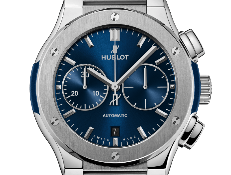 Classic Fusion Blue Chronograph Titanium Bracelet 45 mm | Hublot GB