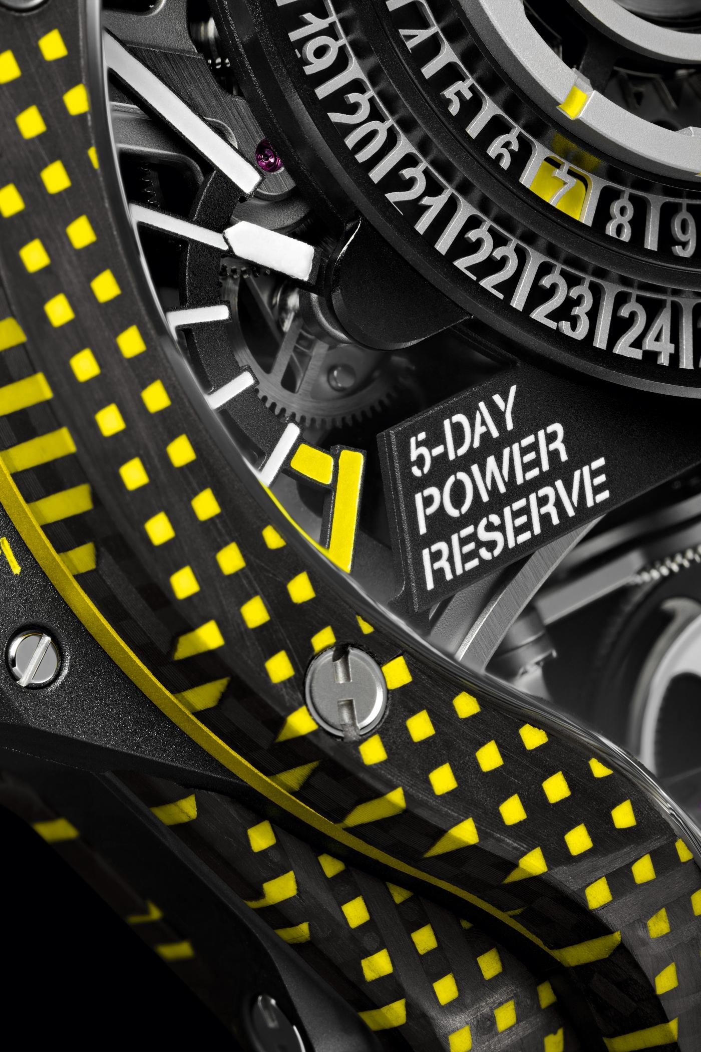 MP-09 Tourbillon Bi-Axis Yellow 3D Carbon 49 mm | Hublot GB