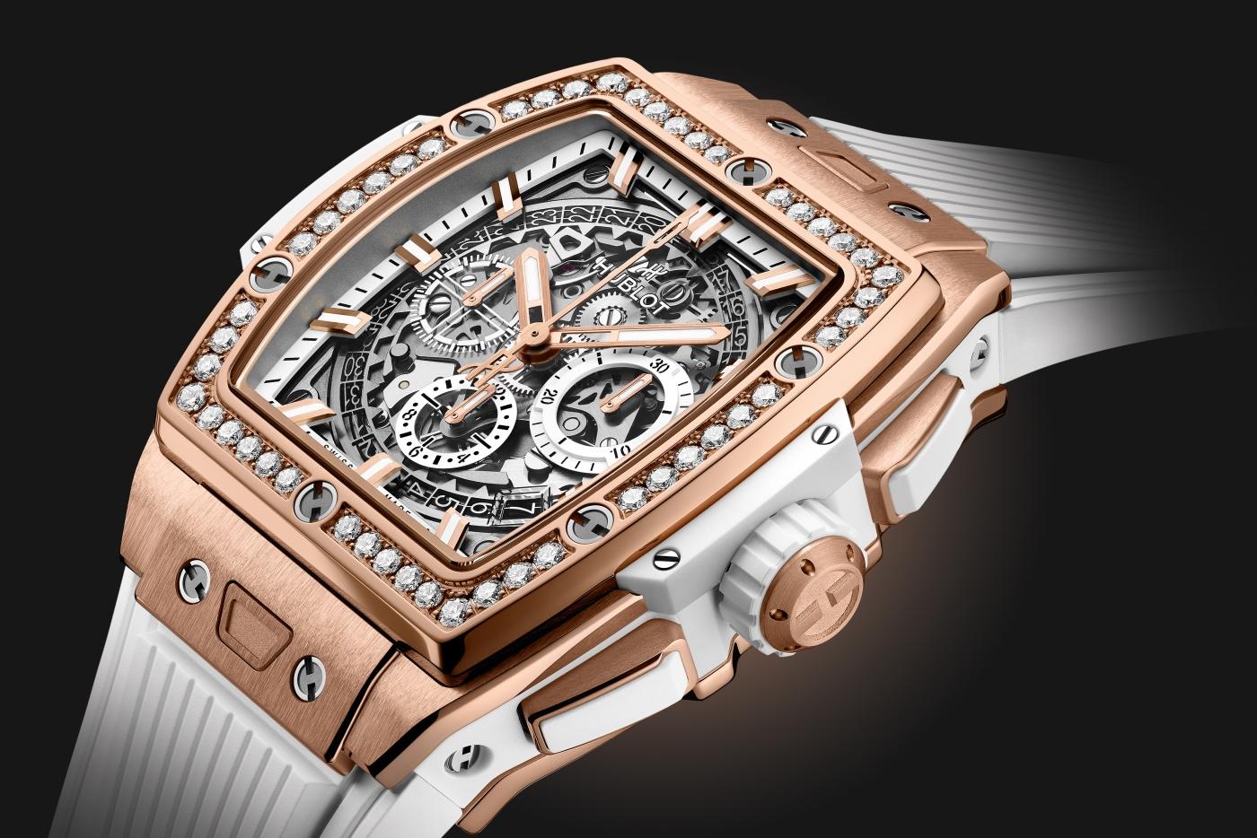 Spirit of Big Bang King Gold White Diamonds 42 mm | Hublot HK