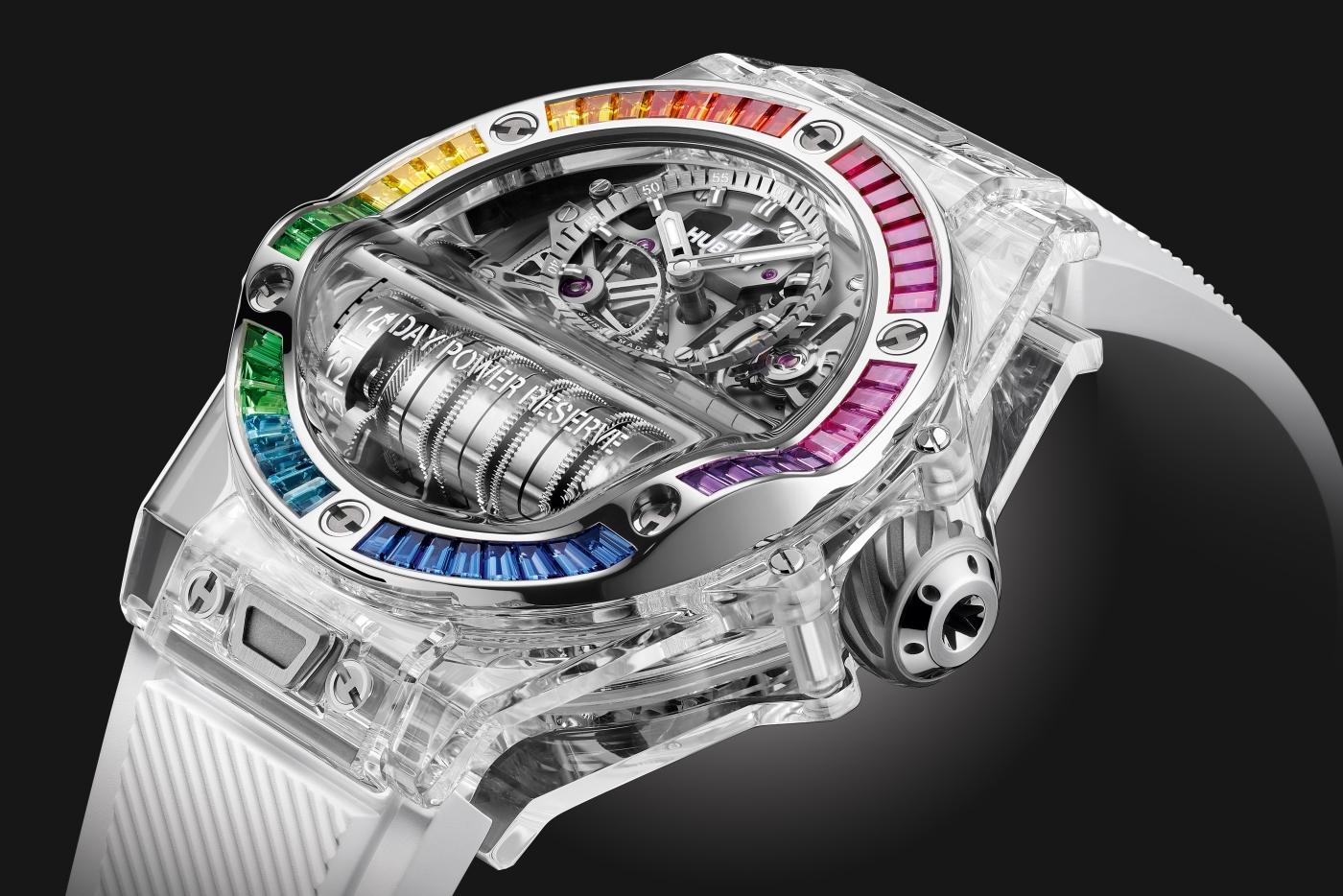 Big Bang MP-11 Power Reserve 14 Days Sapphire Rainbow 45 mm | Hublot TR