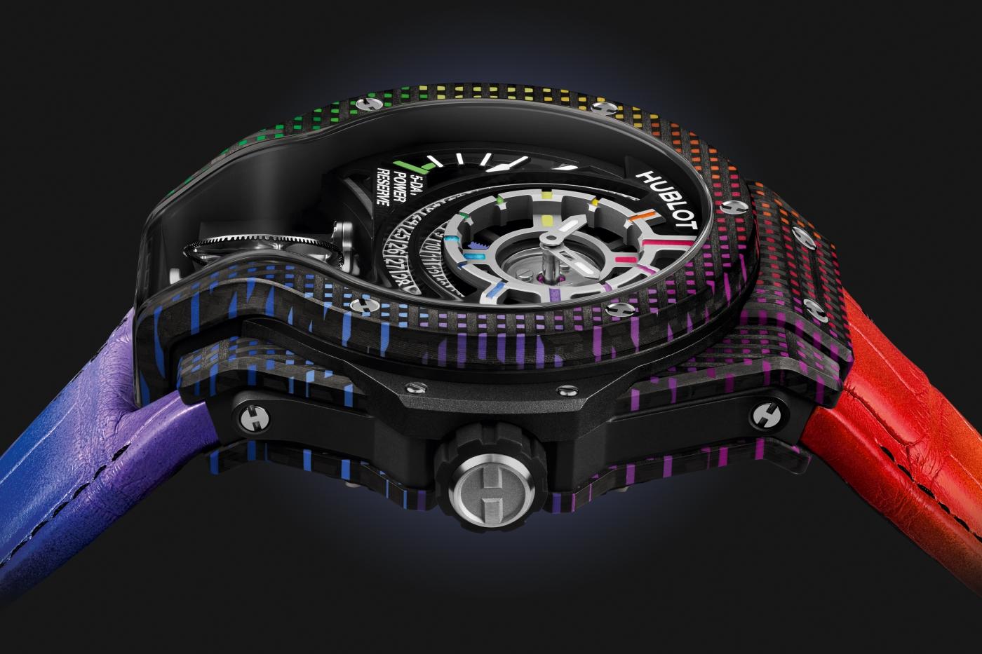 MP-09 Tourbillon Bi-Axis Rainbow 3D Carbon 49 mm | Hublot GB