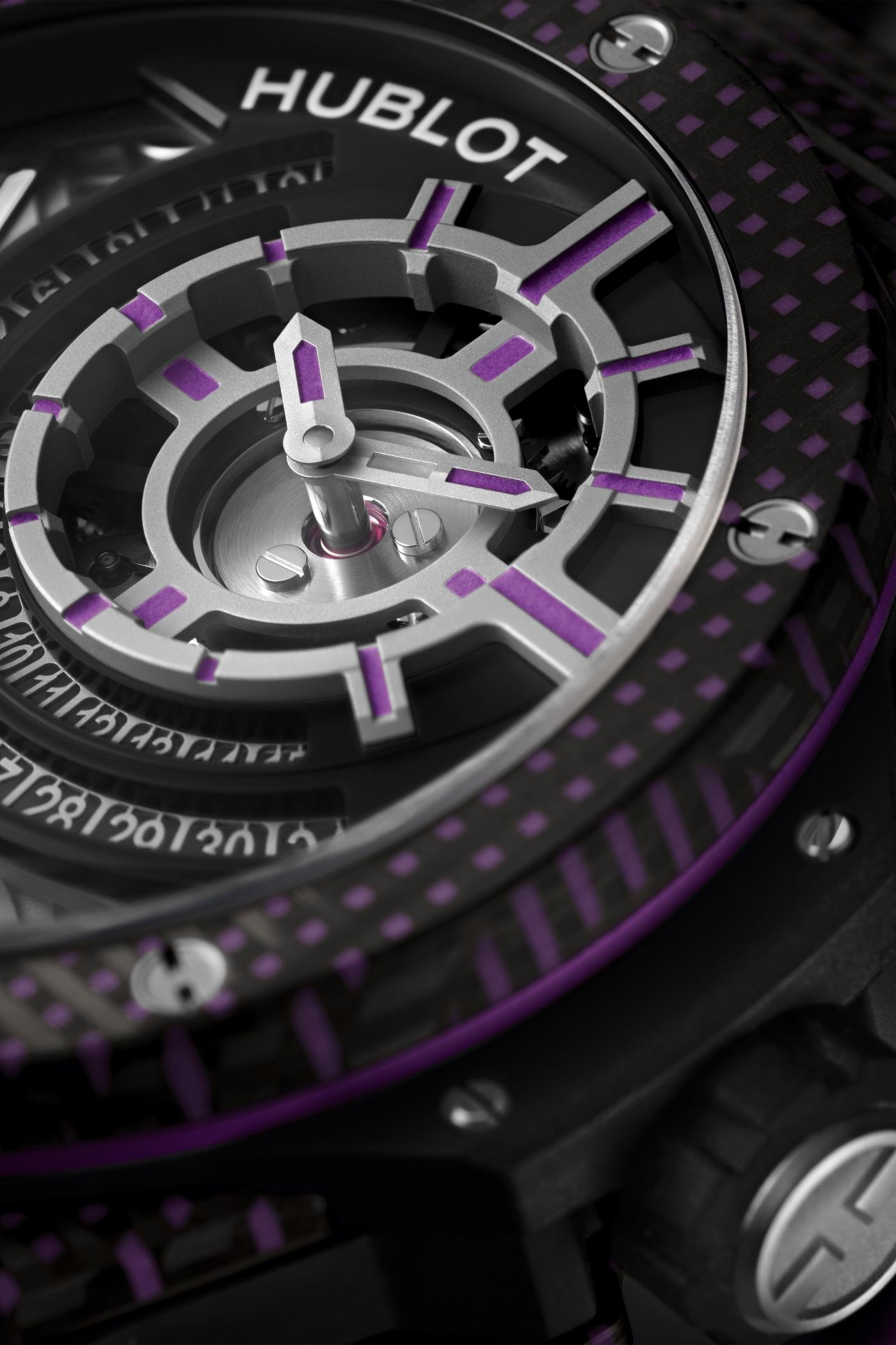 MP-09 Tourbillon Bi-Axis Purple 3D Carbon 49 mm | Hublot AE