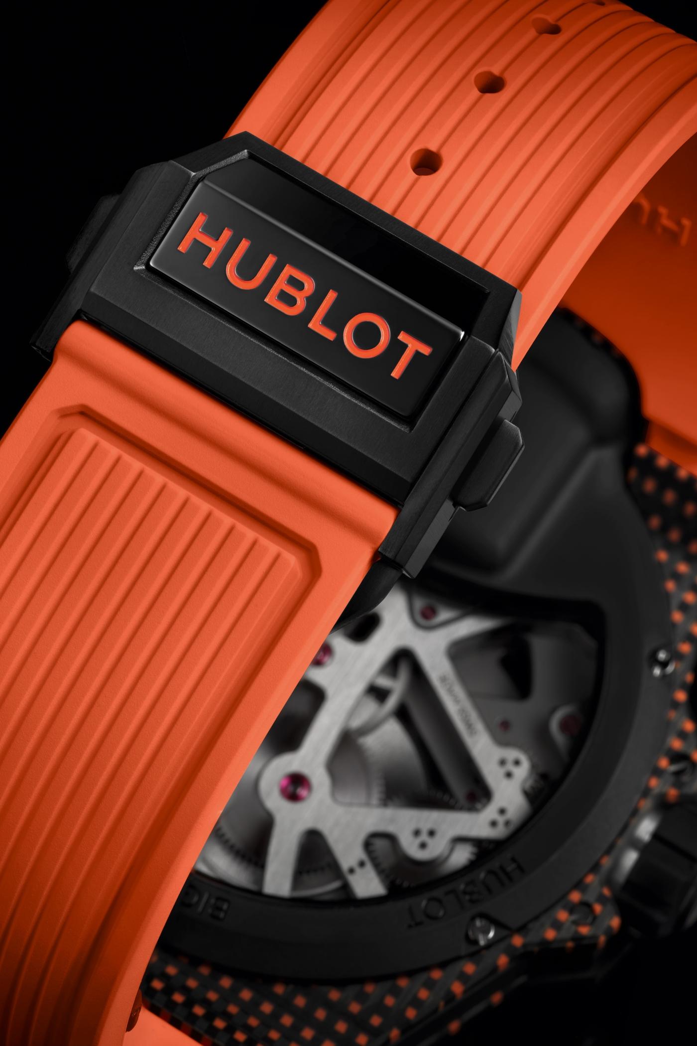 MP-09 Tourbillon Bi-Axis Orange 3D Carbon 49 mm | Hublot TH