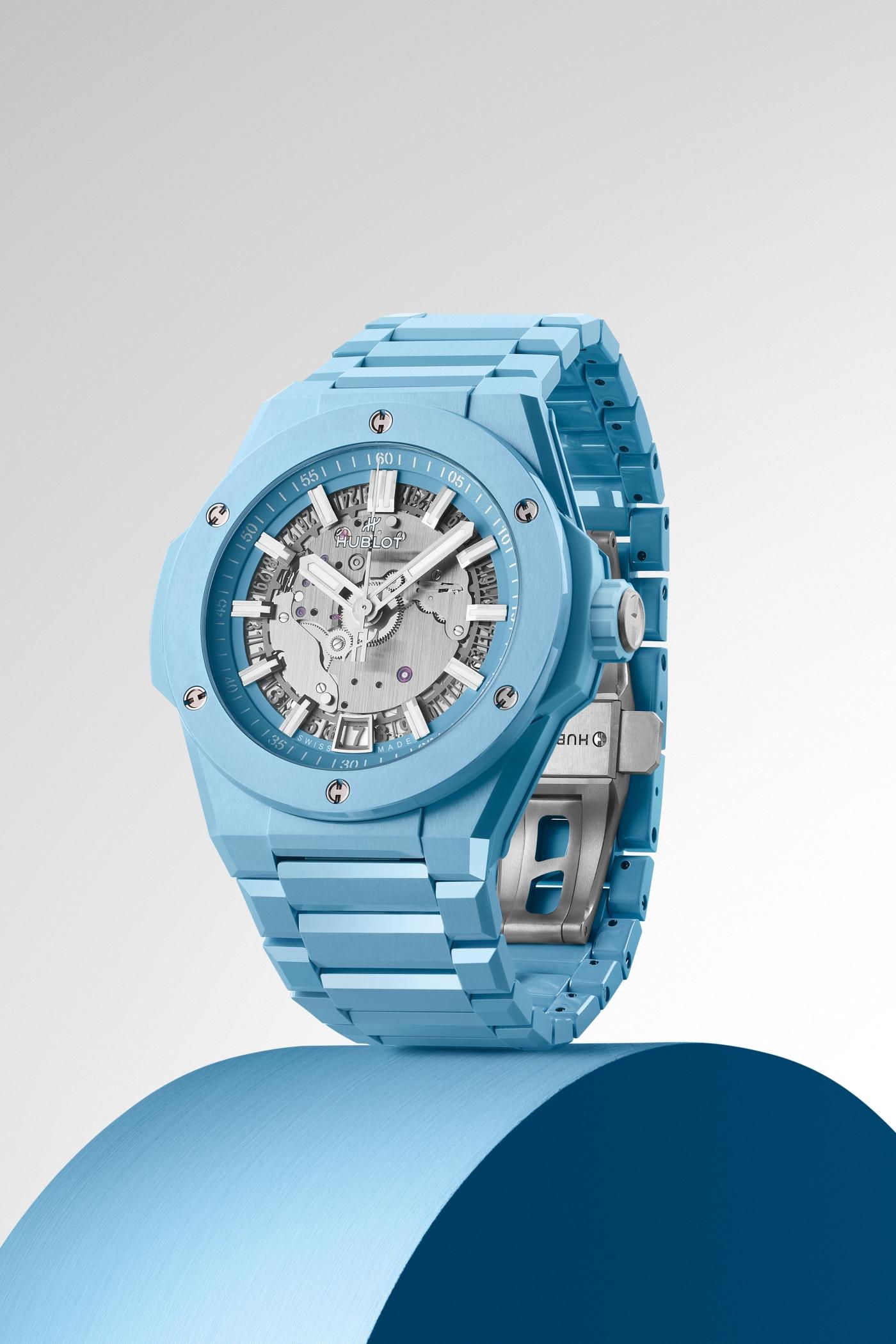 Big Bang Integrated Time Only Sky Blue Ceramic 40 mm | Hublot TH