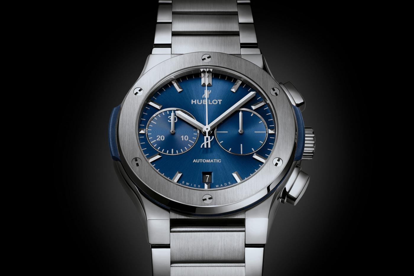 Classic Fusion Blue Chronograph Titanium Bracelet 45 mm | Hublot GB