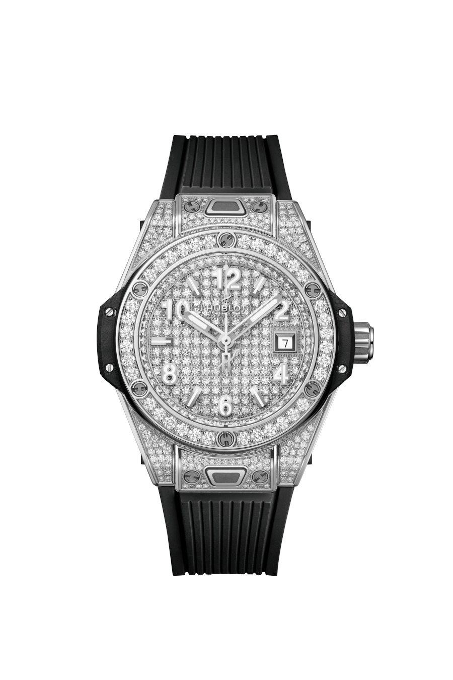 Big Bang One Click Steel Full Pavé 33 mm | Hublot US
